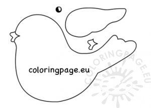Bird Template Spring Paper Craft template | Coloring Page