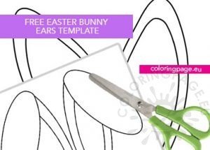 Printable Bunny Ears for Kids | Coloring Page