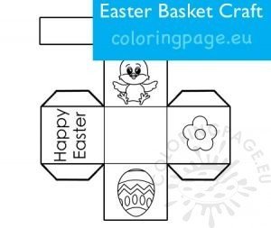 Easy Easter basket activity printable | Coloring Page