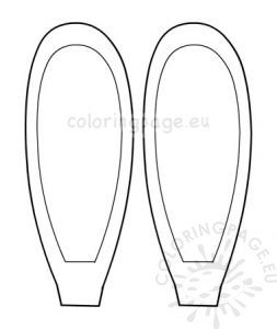 Bunny ears printable pattern | Coloring Page