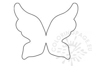 Fairy Wings paper pattern printable | Coloring Page