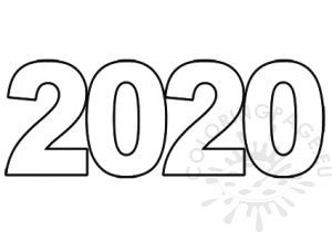 2020 number coloring sheets for kids | Coloring Page