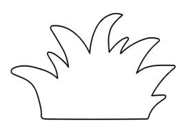 Free Printable Grass Template | Coloring Page