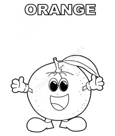 Orange Coloring Sheet | Coloring Page