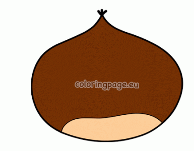 Free Chestnut Template – Coloring Page