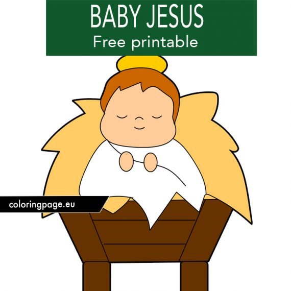 Printable Little Baby Jesus | Coloring Page