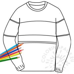 Wool sweater winter outline | Coloring Page