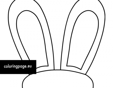 Free printable bunny ears – Coloring Page