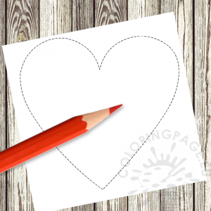 Free Heart Shape Tracing | Coloring Page