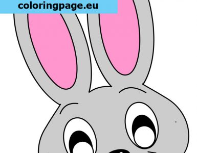 Easter – Rabbit shape – Coloring Page