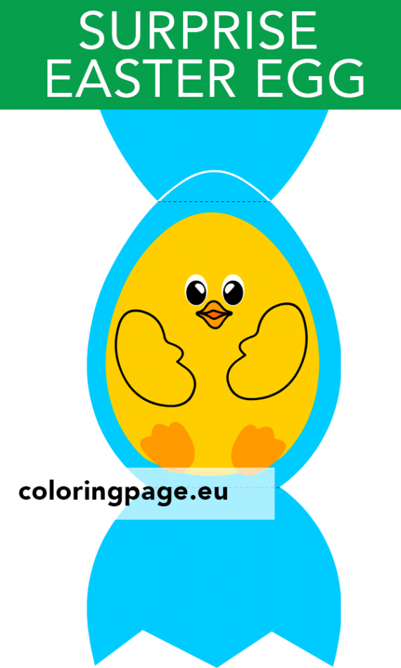 Surprise Easter Egg Card printable | Coloring Page