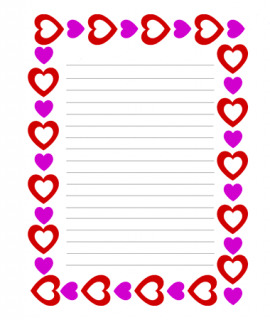Free Valentine's Day Writing Paper for Kids | Coloring Page
