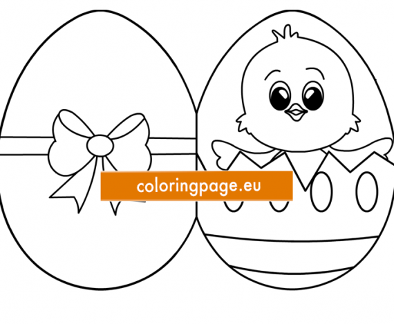 Free Printable Easter Chick Card | Coloring Page