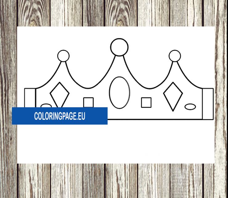 Queen Crown Template Printable Coloring Page