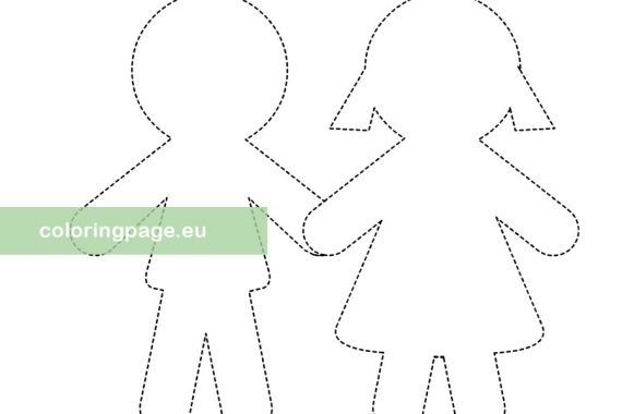 Free Trace Line Worksheet for Kids | Coloring Page