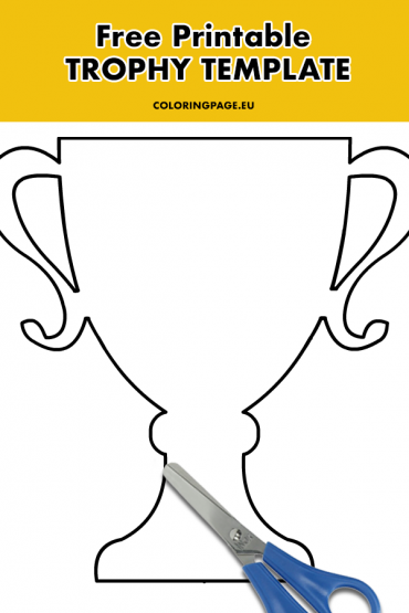 Trophy Template | Coloring Page