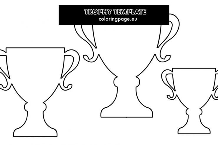 Printable Trophy Template Coloring Page