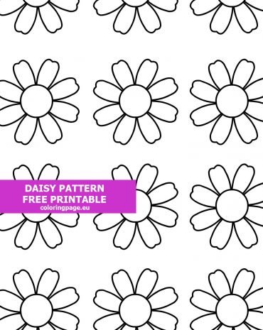Daisy pattern free printable | Coloring Page