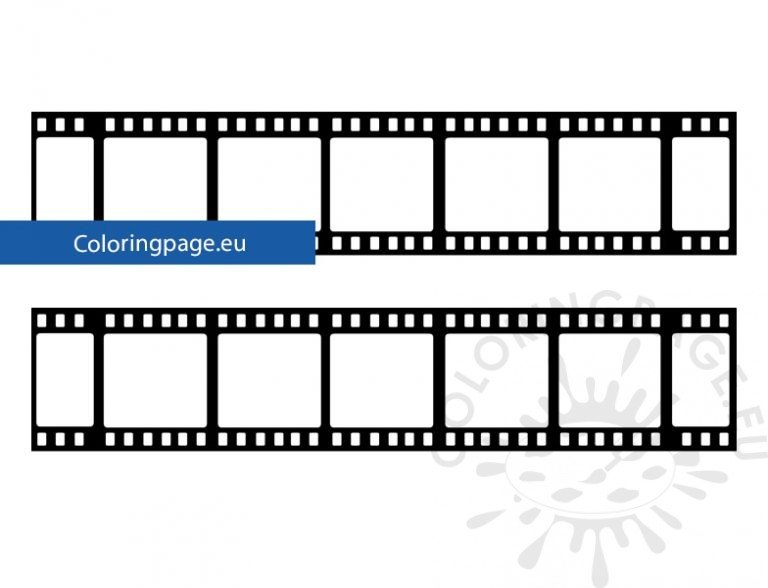 Film strip template pdf | Coloring Page
