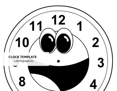 Clock Hands Coloring Pages