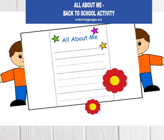 All About Me Back To School Activity | Coloring Page
