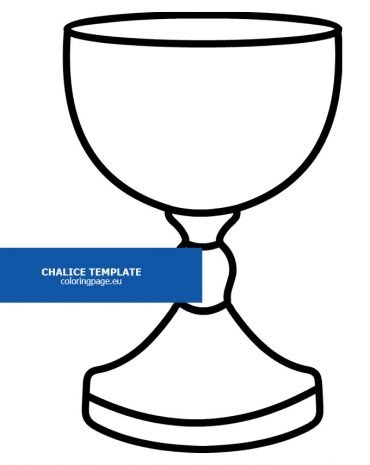 Chalice Template First Communion | Coloring Page