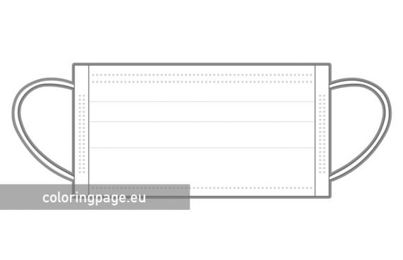 Covid mask template printable | Coloring Page