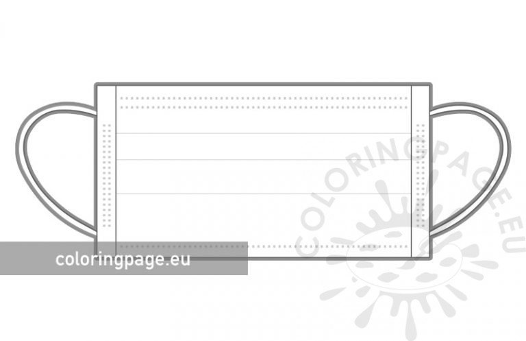 Covid mask template printable | Coloring Page