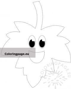 Maple leaf Tracing Page | Coloring Page