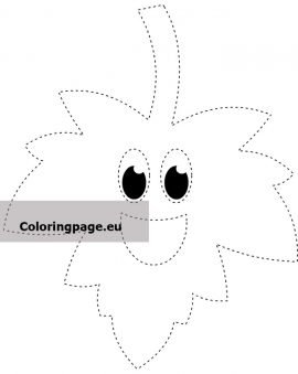 Maple leaf Tracing Page | Coloring Page