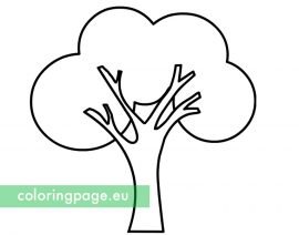 Free printable apple tree template | Coloring Page