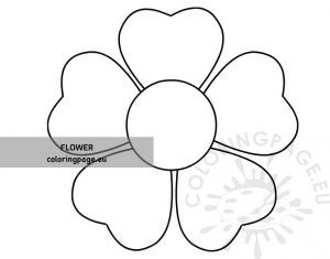 Free Printable Flower template | Coloring Page
