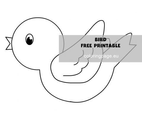 Printable Flying Little Bird | Coloring Page