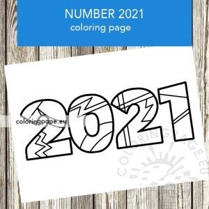 Abstract 2021 Number Free printable | Coloring Page