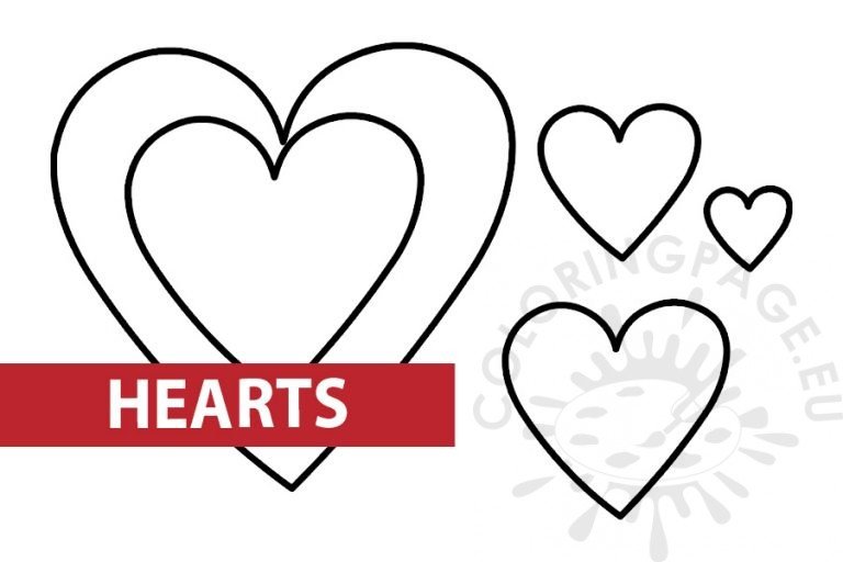 Valentine Heart Templates | Coloring Page