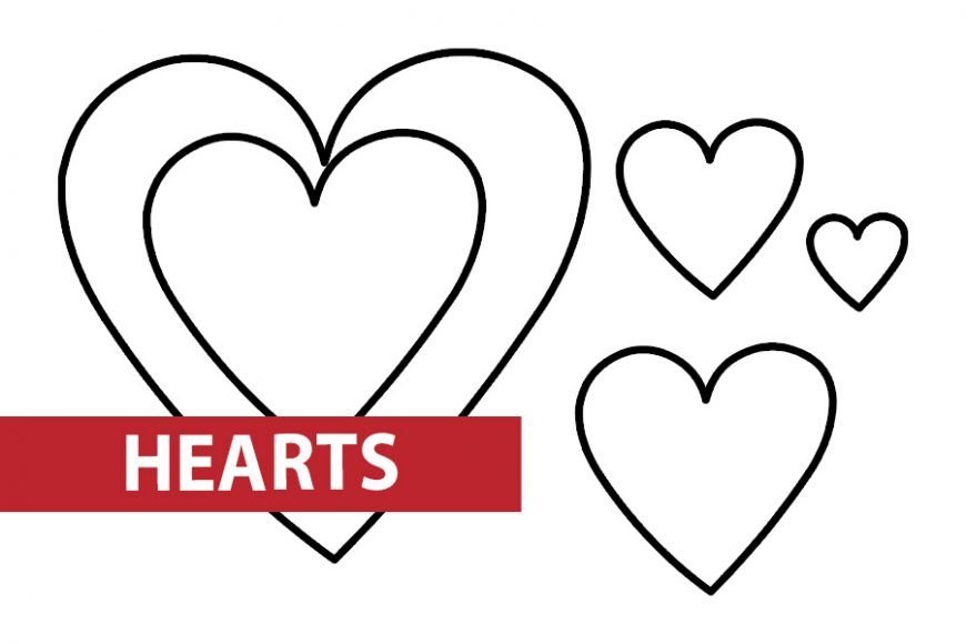 Valentine Heart Templates | Coloring Page