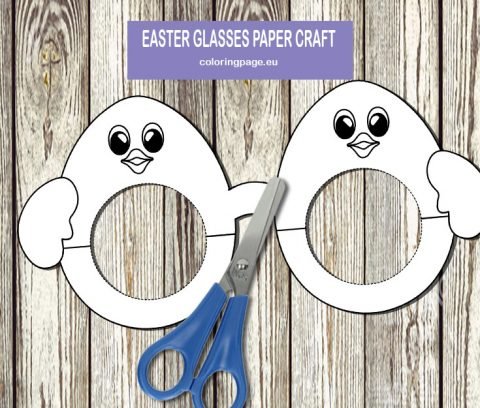 Free Printable Easter Glasses | Coloring Page