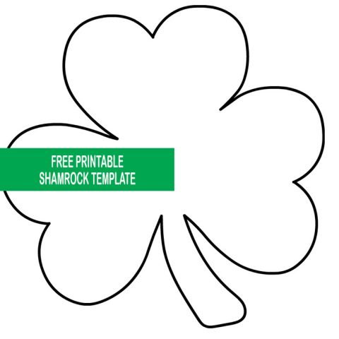 Free printable Shamrock template | Coloring Page