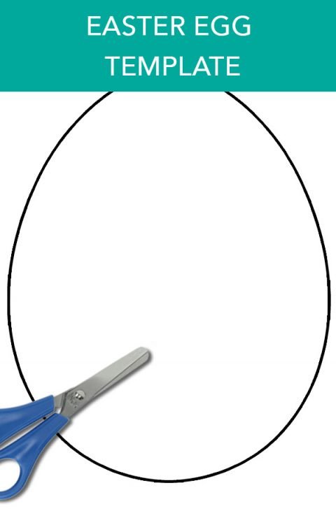 Easter egg A4 template | Coloring Page