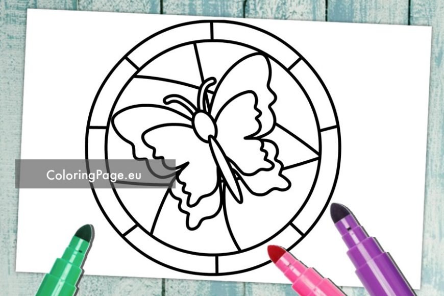 Butterflies - Coloring Page