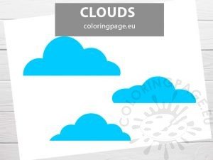Free printable Clouds set | Coloring Page