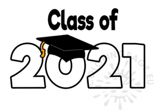 Printable Class of 2021 Graduation | Coloring Page