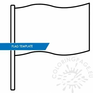 Free Flag template | Coloring Page
