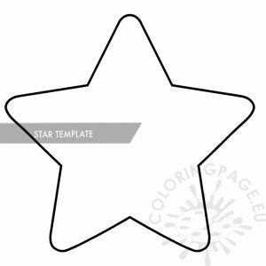 5 point star template | Coloring Page