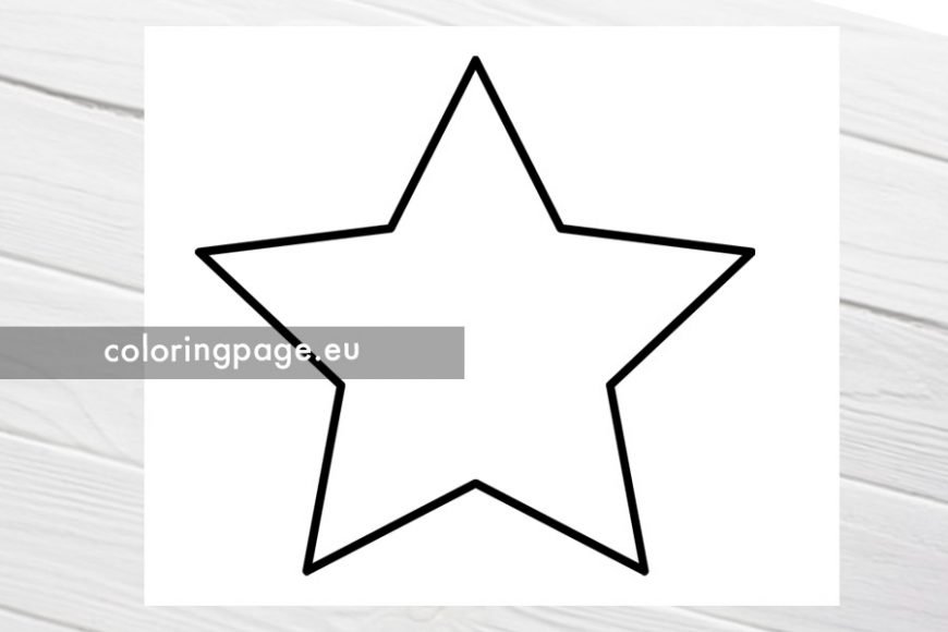 Star shape | Coloring Page
