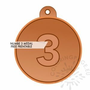 Medals template | Coloring Page