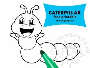 Caterpillar Coloring Pages For Kids | Coloring Page