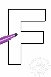 Letter F Template Printable | Coloring Page