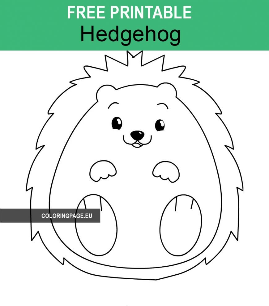 Cute hedgehog coloring book | Coloring Page