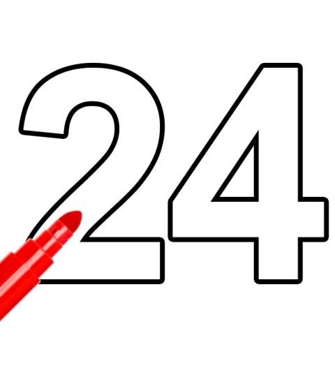 Numbers – Coloring Page